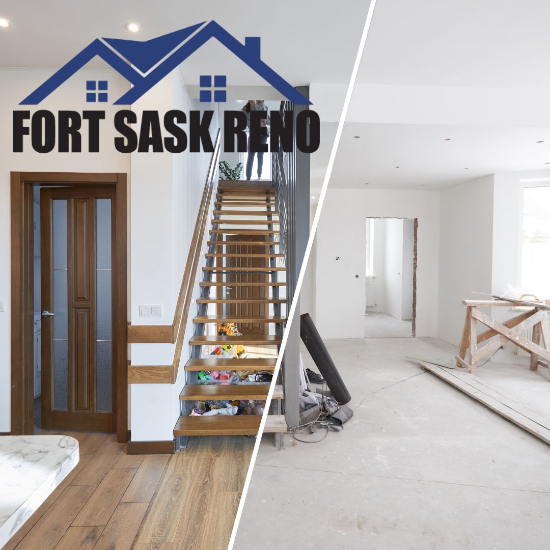 Home Renovation Before and After - Fort Sask Reno